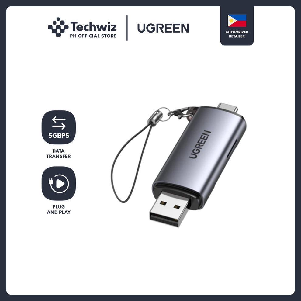 UGREEN 2-in-1 USB C OTG Card Reader – TechWizPH